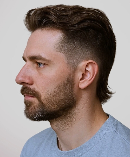 20 High Taper Mullet Haircuts: Fade, Curly, Straight & Modern Styles