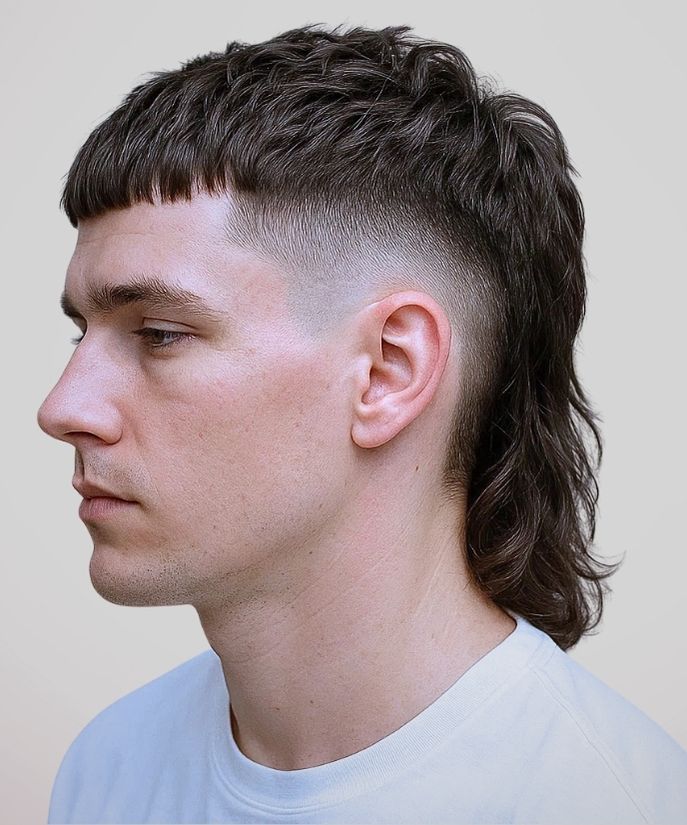 20 High Taper Mullet Haircuts: Fade, Curly, Straight & Modern Styles