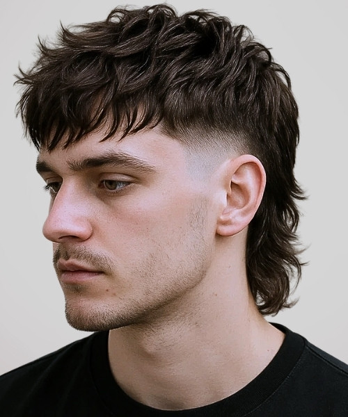 20 High Taper Mullet Haircuts: Fade, Curly, Straight & Modern Styles