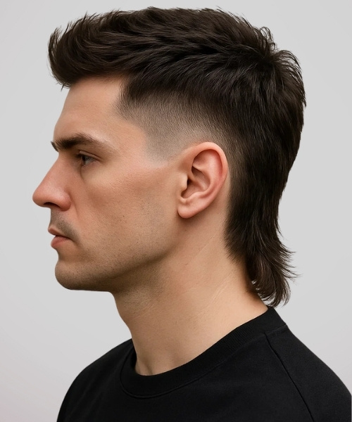 20 High Taper Mullet Haircuts: Fade, Curly, Straight & Modern Styles