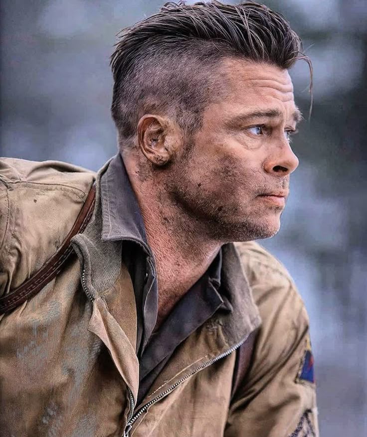 Brad Pitt’s “War Daddy” Haircut: How to Nail the Iconic Fury Look ...